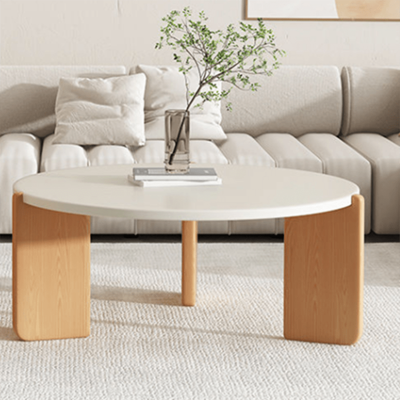 Table Basse Blanche Ronde