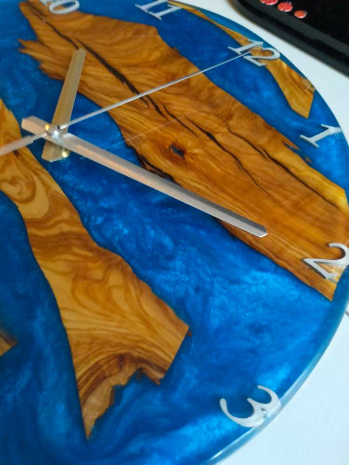 Objet en bois et résine d'époxy