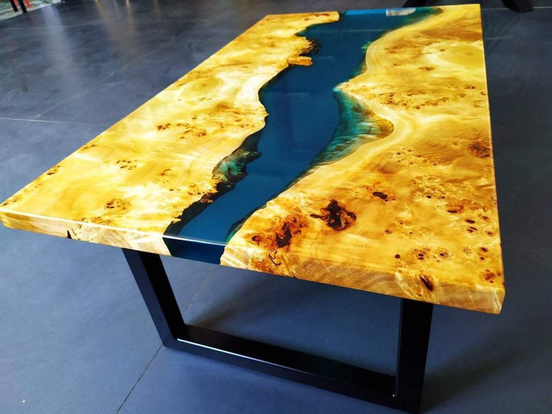 Table rivière en peuplier